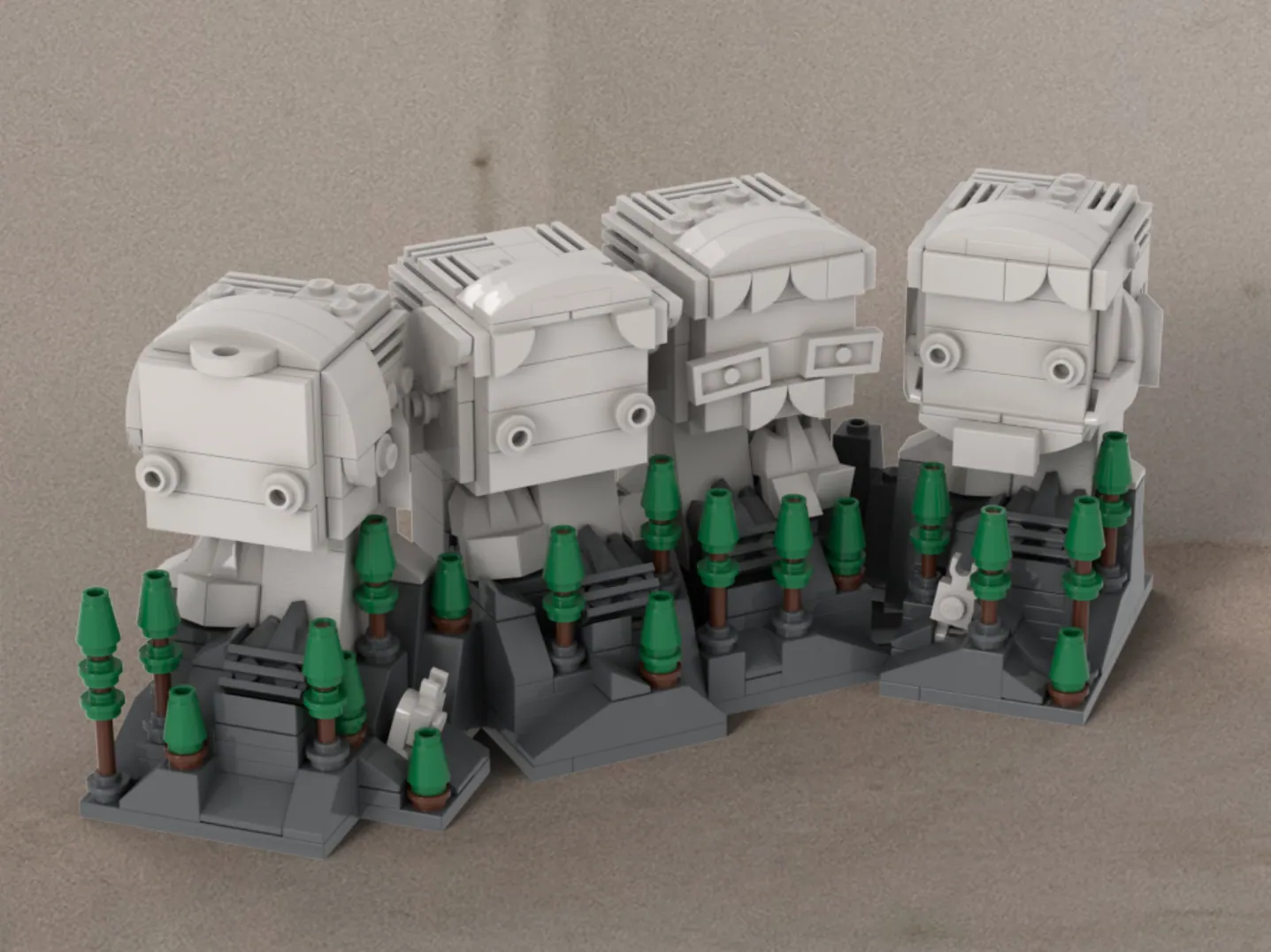 BrickHeadz: Mount Rushmore | LEGO® Ideas
