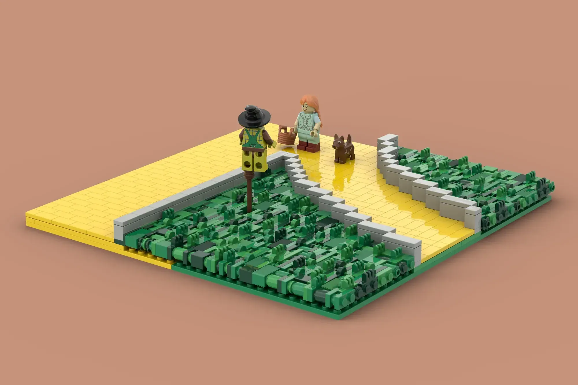 Dorothy and the Scarecrow on the Yellow Brick Path | LEGO® Ideas