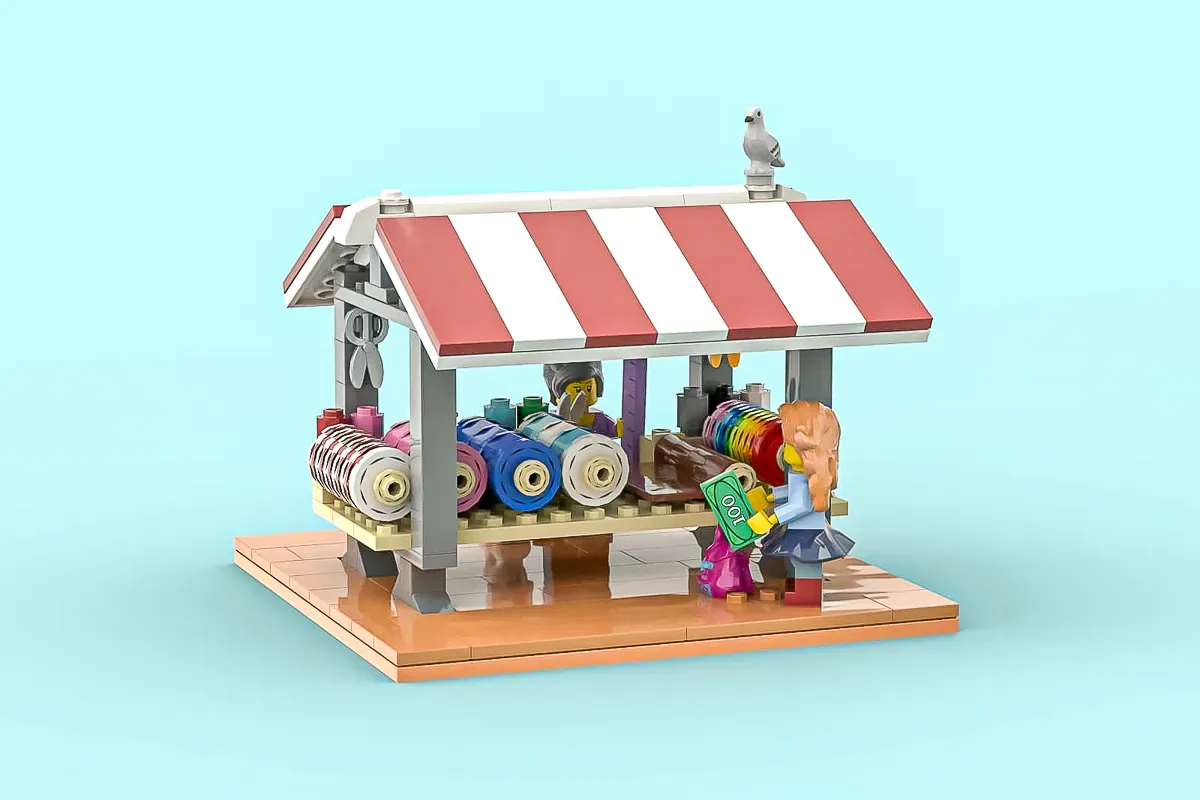 Fabric Market Stall | LEGO® Ideas