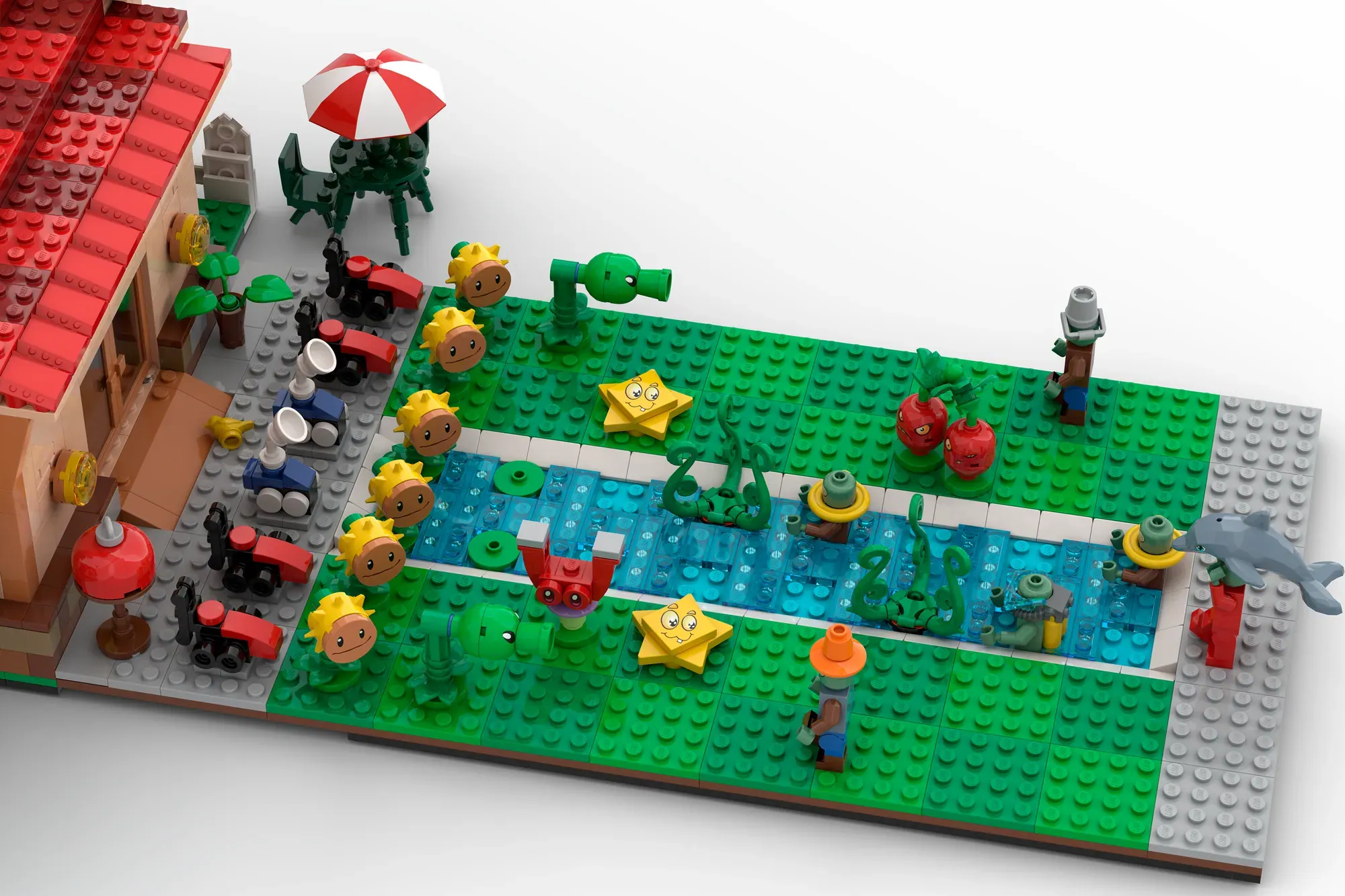 Plants vs. Zombies - Zombies on Your Lawn | LEGO® Ideas