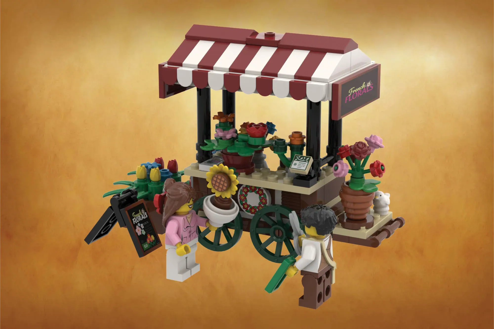 French Florals Vendor Cart | LEGO® Ideas