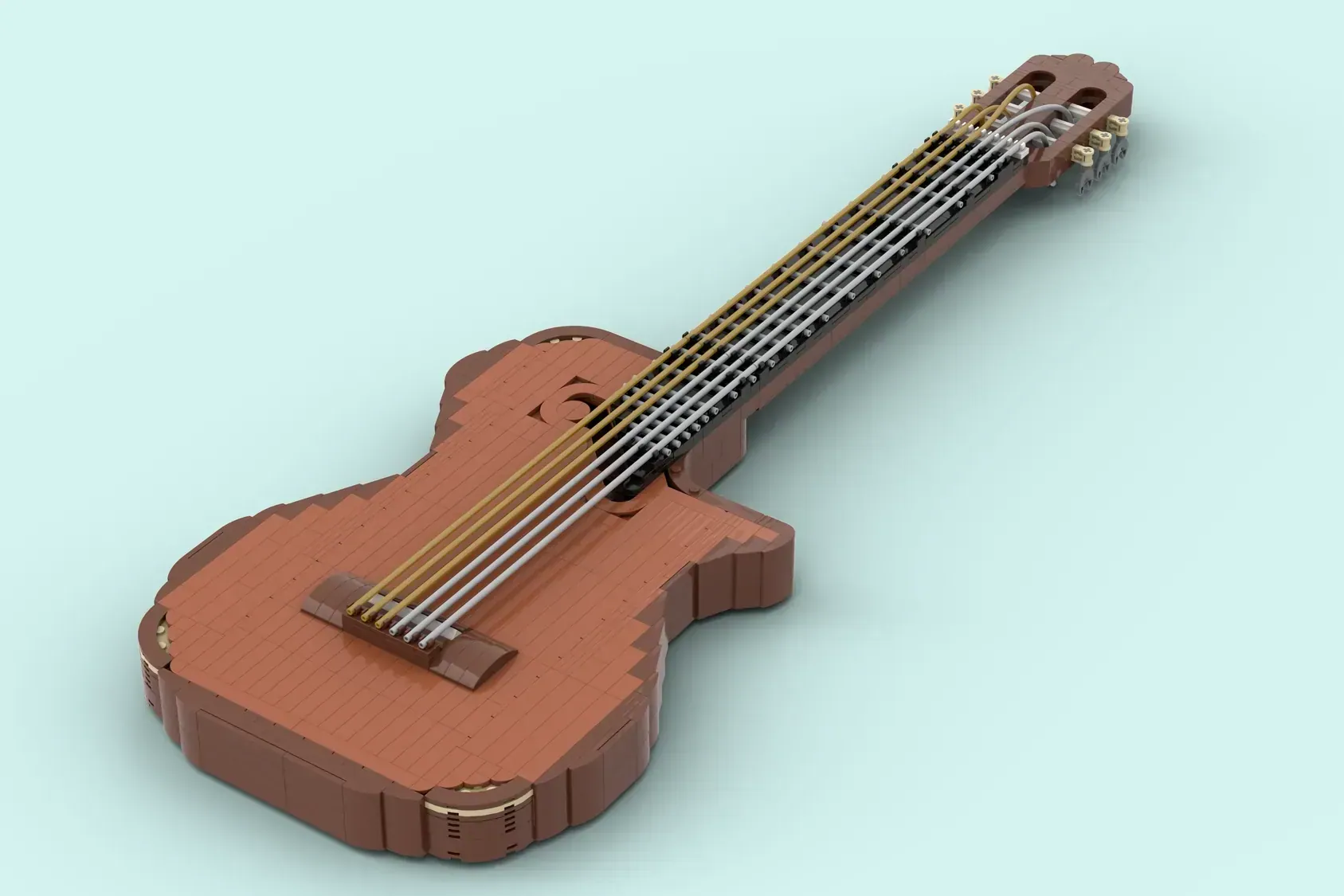 Acoustic Swing Guitar and Its Stand | LEGO® Ideas