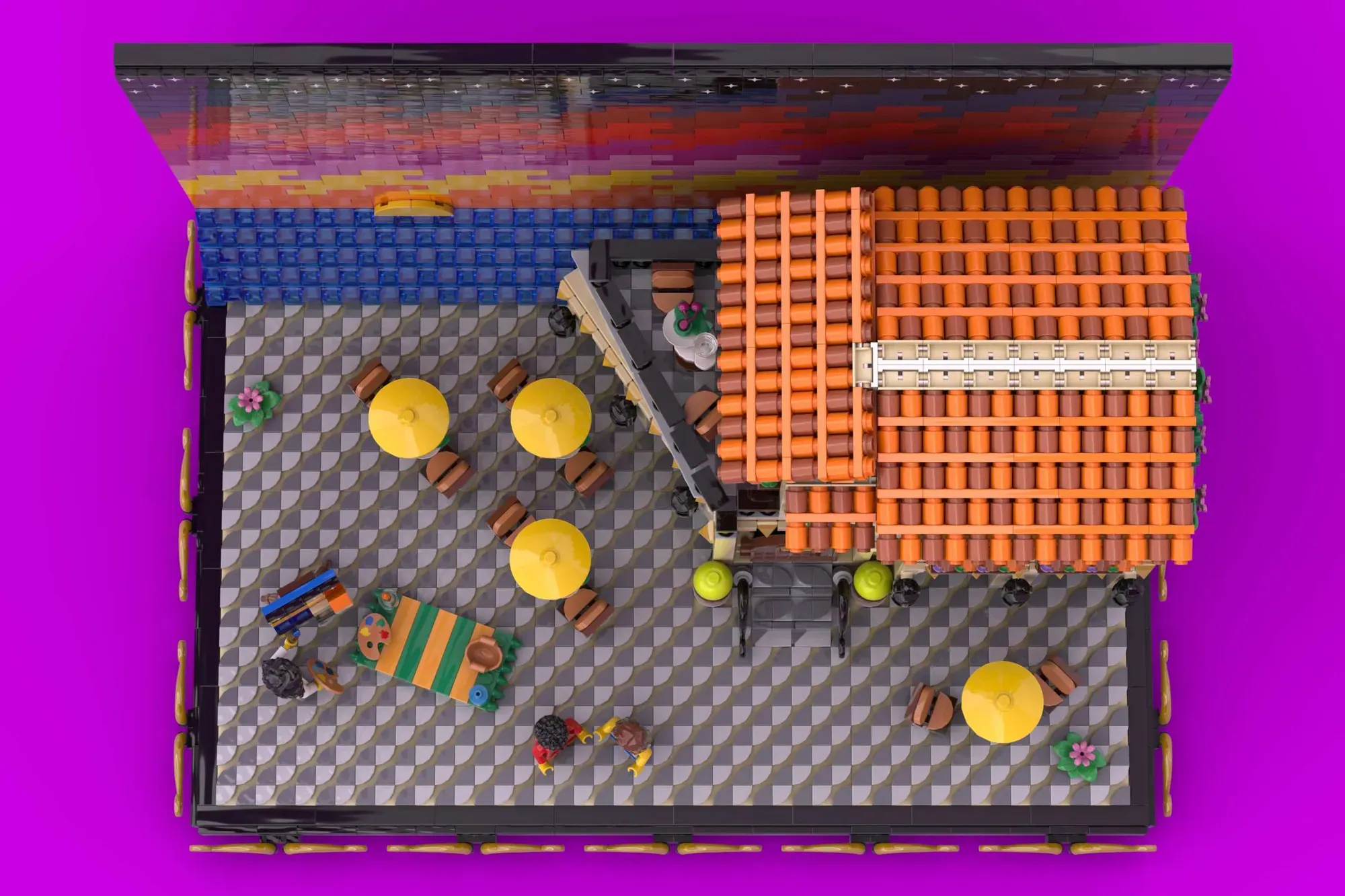Seaside Sunset Diorama | LEGO® Ideas