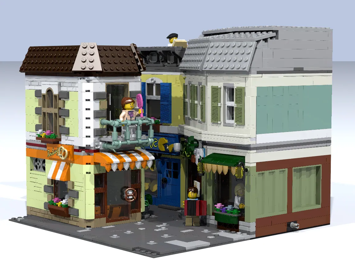 Parisian Alleys (Modular Pedestrian Street Project) | LEGO® Ideas