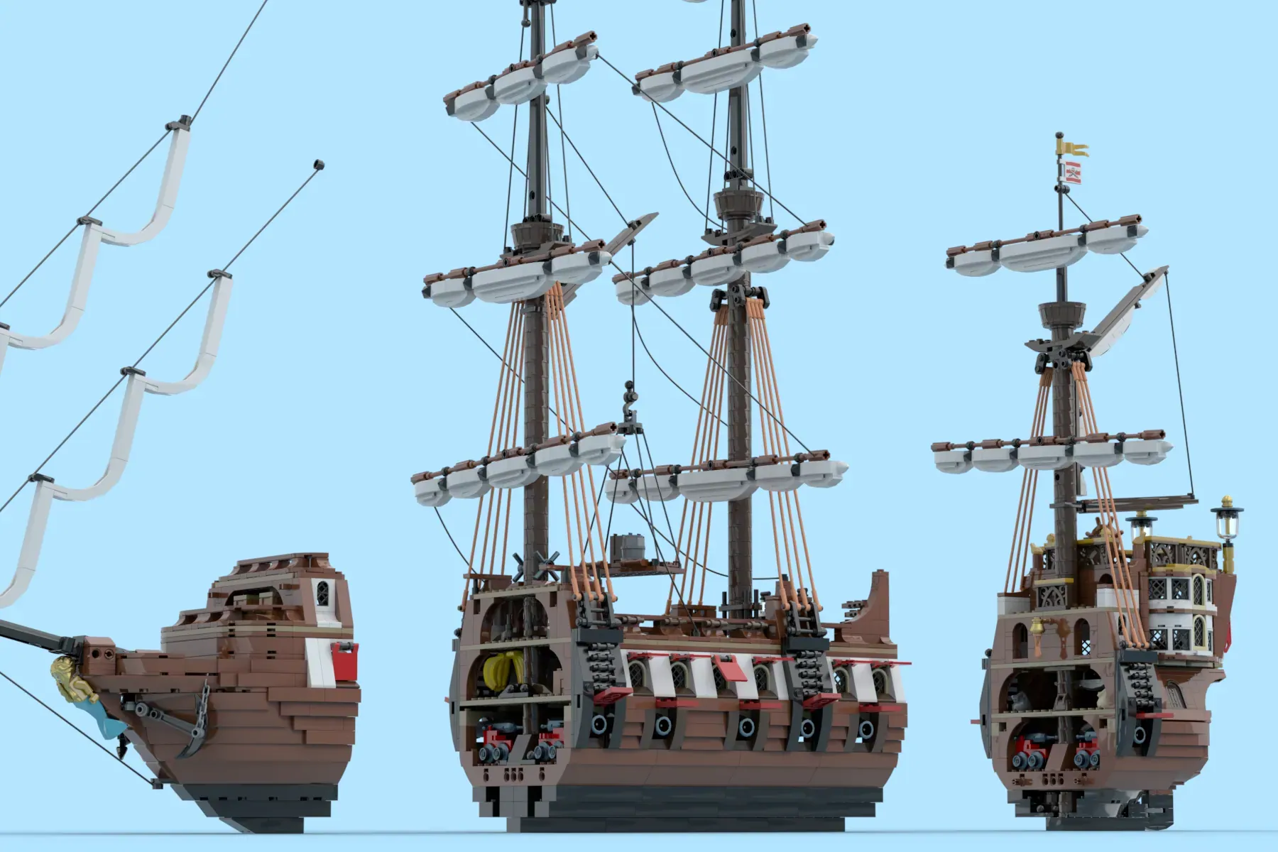 Model of a 16th Century Merchant Vessel | LEGO® Ideas