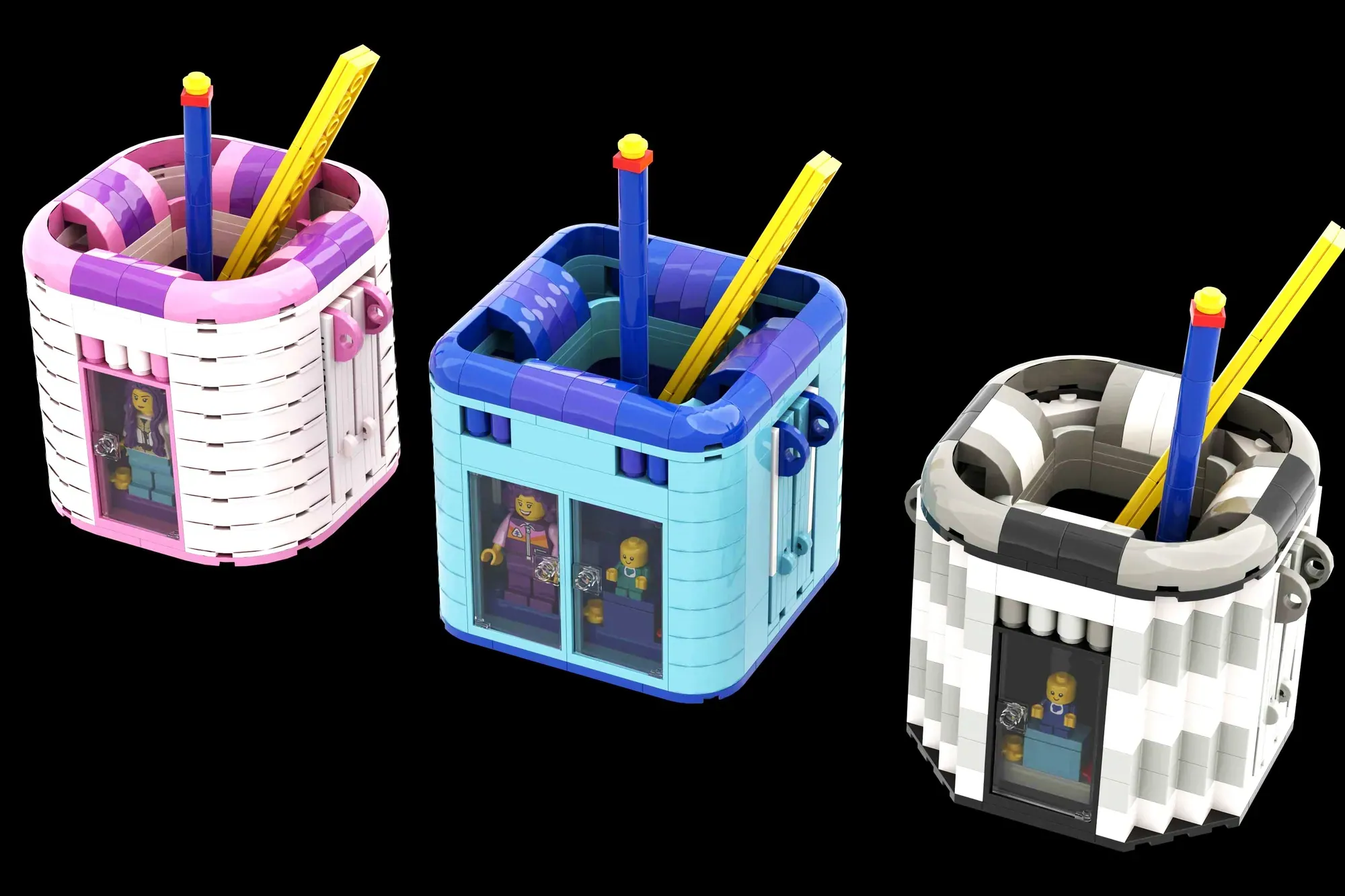 Cheer Me Up Pen Holder and Mini Display | LEGO® Ideas