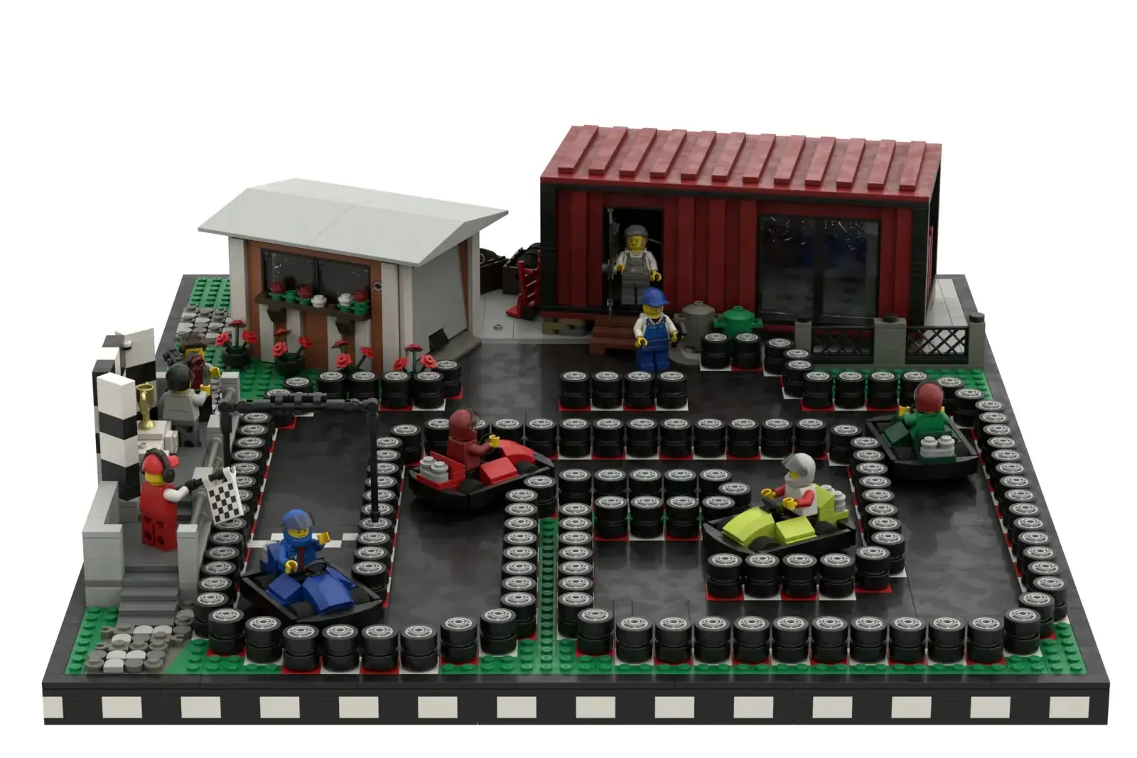 Go-Cart Track & Pit Stop | LEGO® Ideas