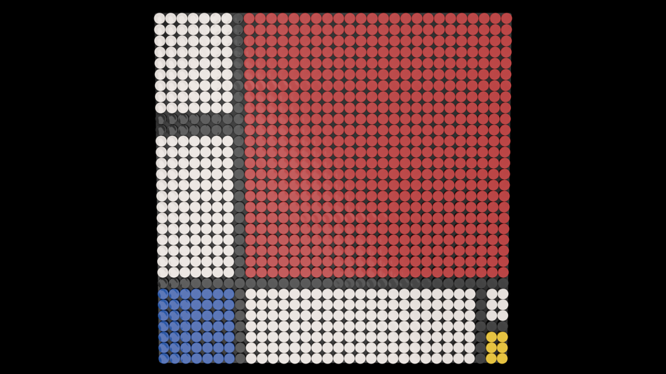 Yellow 1929 Mondrian Composition With Red And Blue