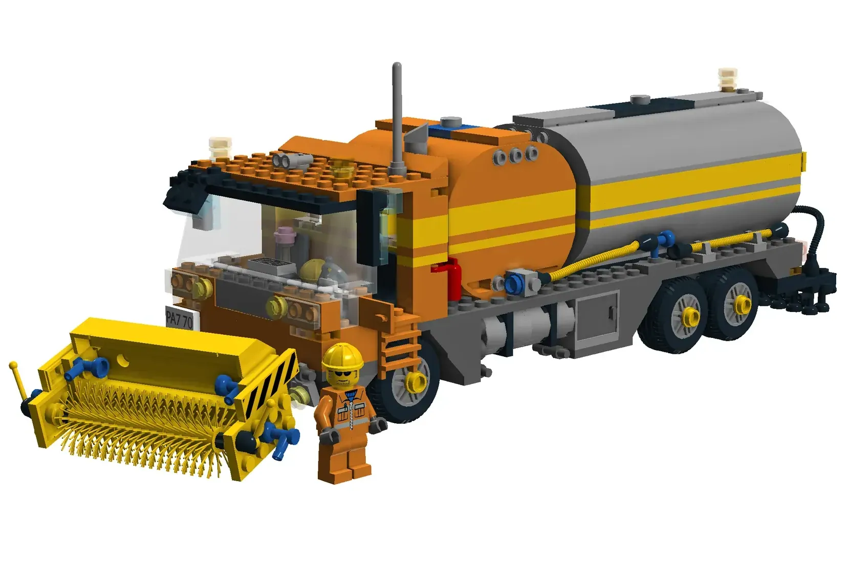 Bitumen Sprayer, Road Sweeper & Sprinkler / Road Construction | LEGO® Ideas