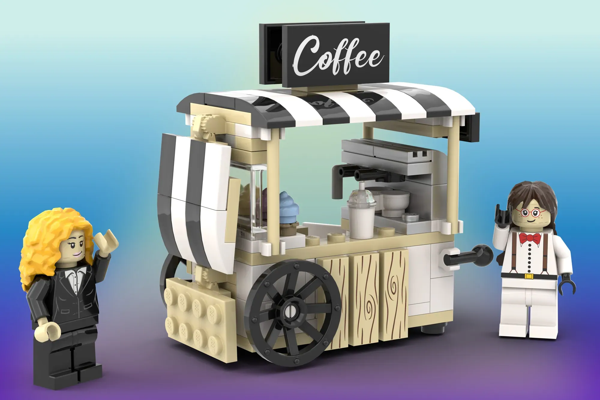 Lizzy’s Cart: Coffee on Wheels | LEGO® Ideas