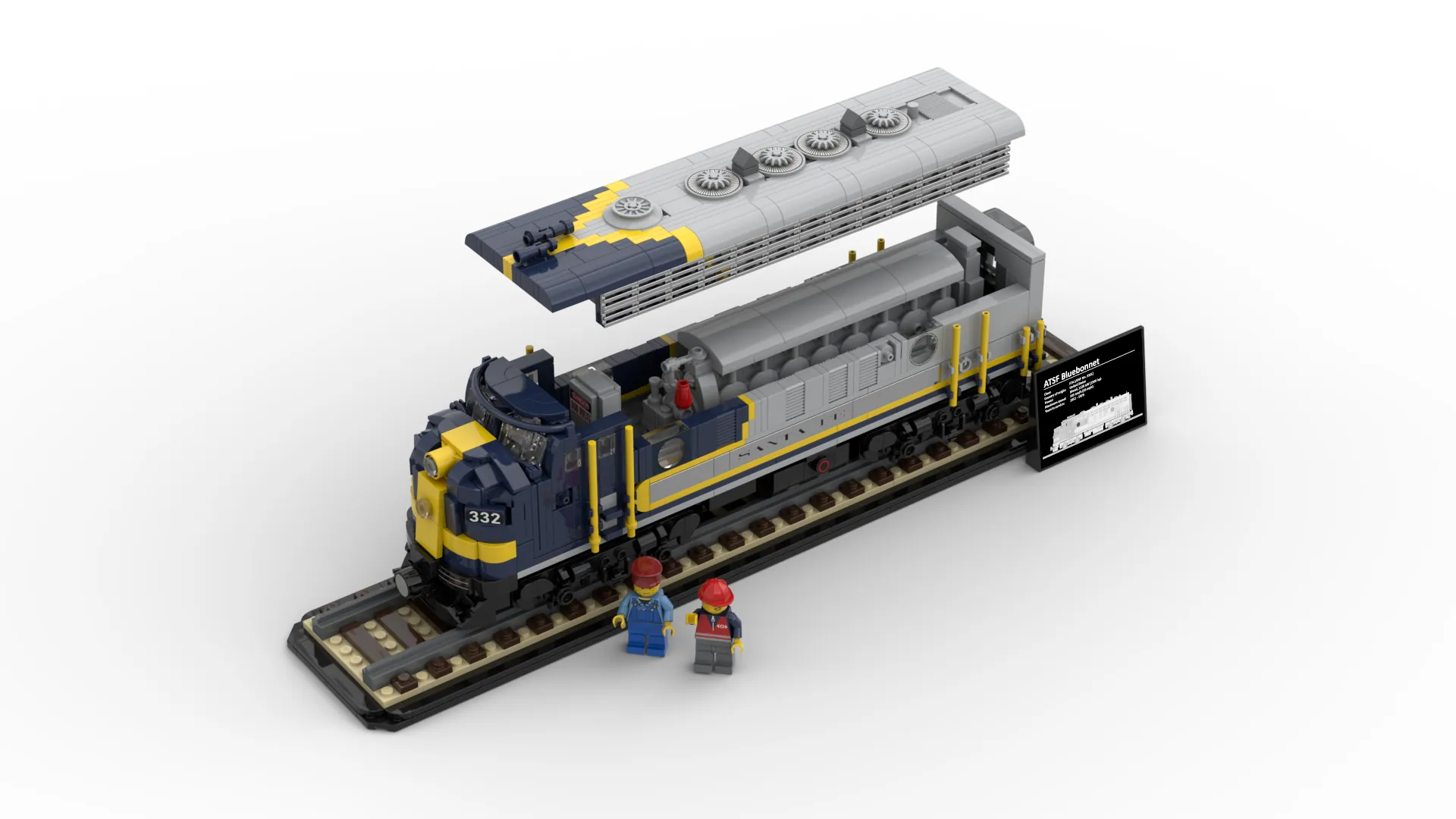 ATSF Bluebonnet – EMD F7A | LEGO® Ideas
