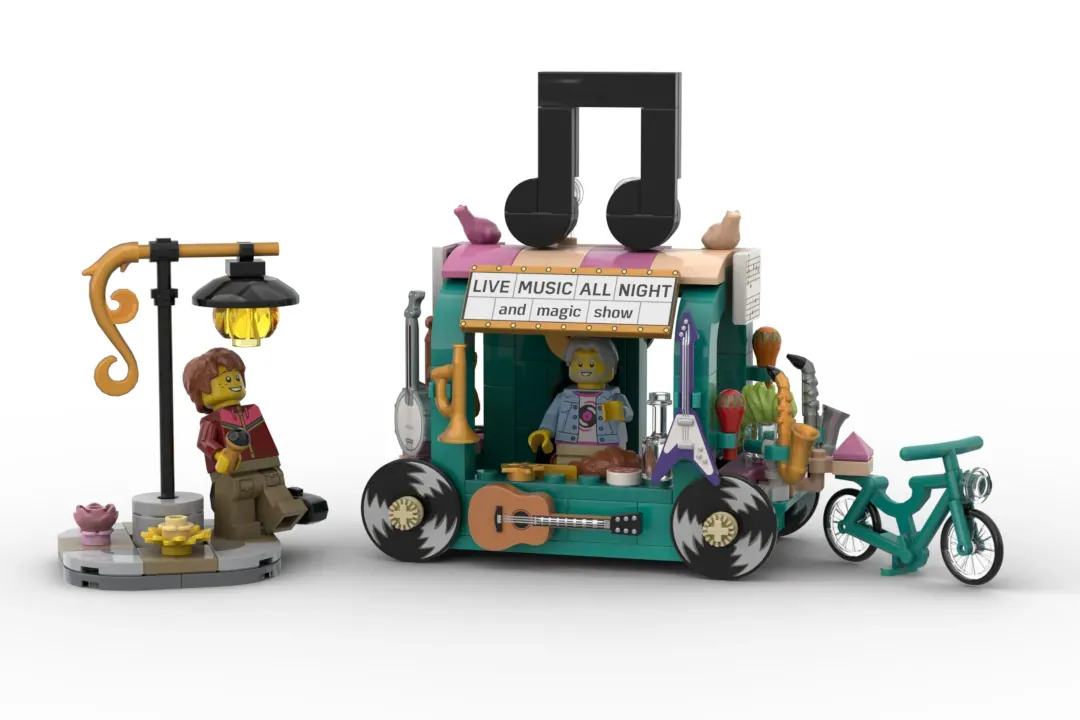 The Music Vendor Cart | LEGO® Ideas