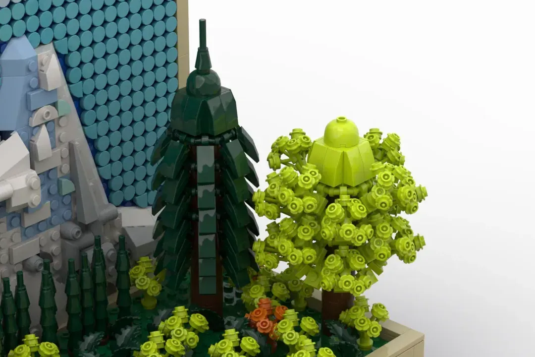 3d Landscape Painting With Camping Scene | LEGO® Ideas