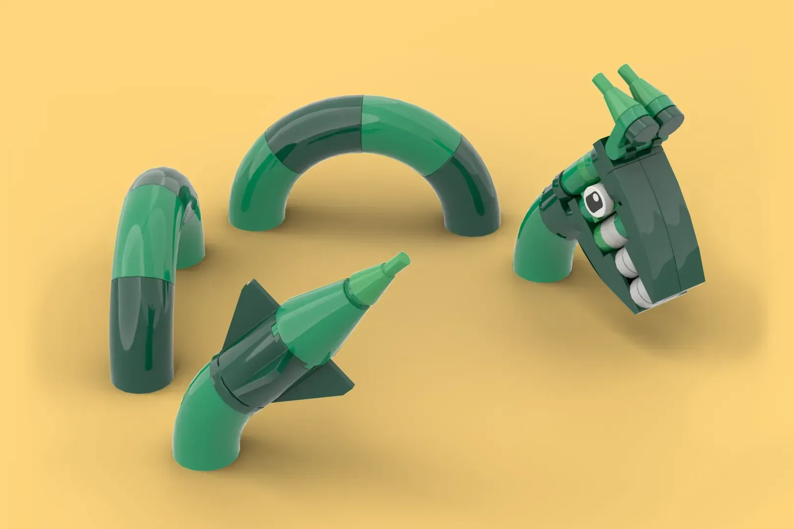 Nessie the Loch Ness Monster (Modified Modular) | LEGO® Ideas