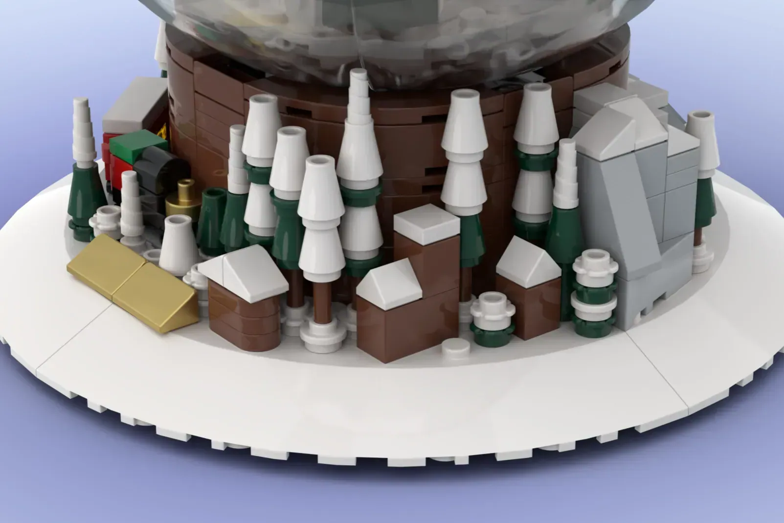 Winter Cabin Snow Globe | LEGO® Ideas