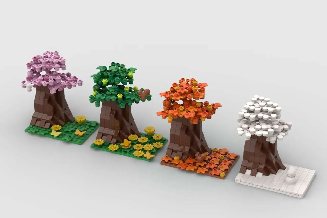 The Four Seasons and a Squirrel | LEGO® Ideas
