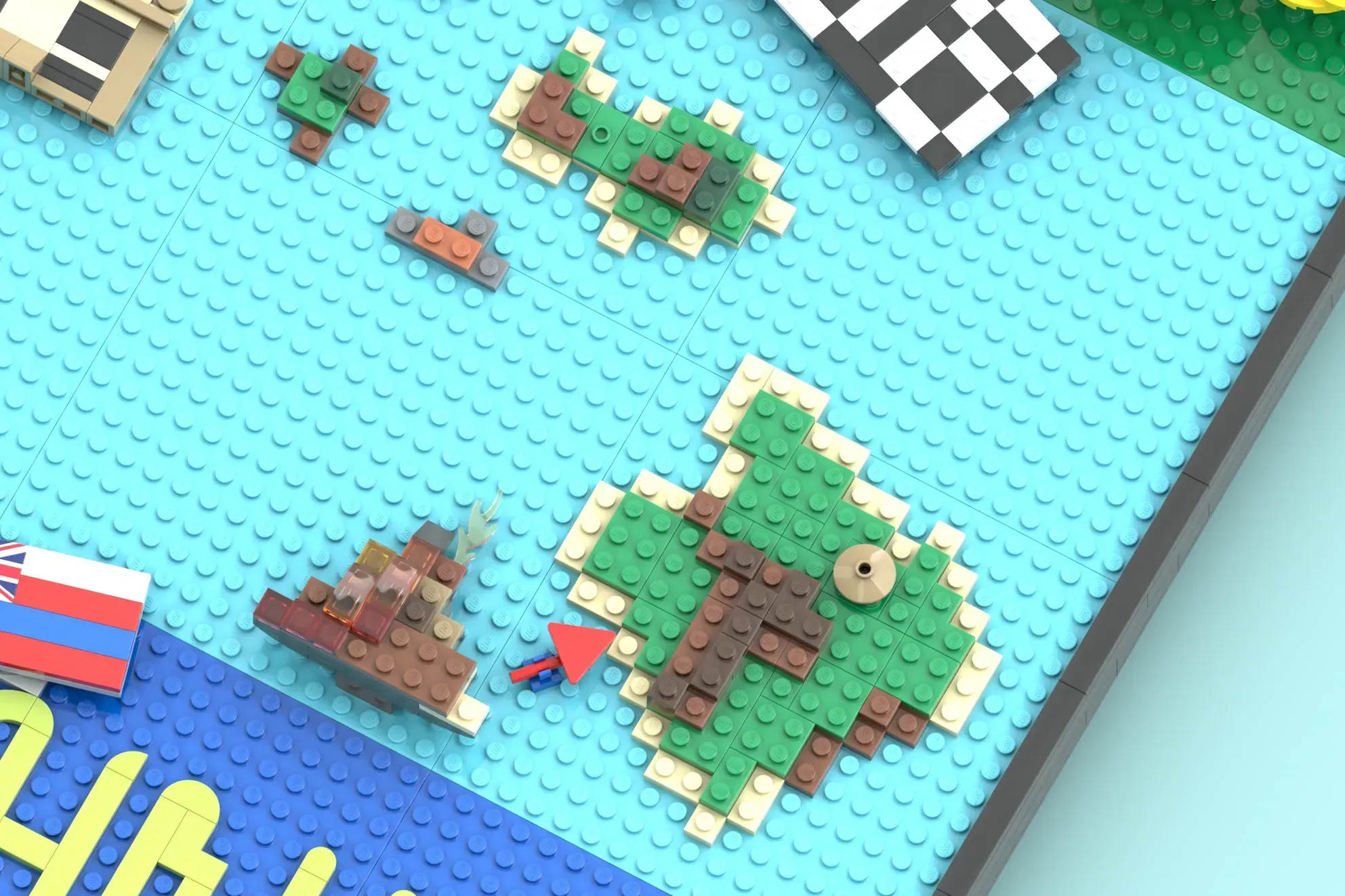 Hawaiian Island Display Map | LEGO® Ideas