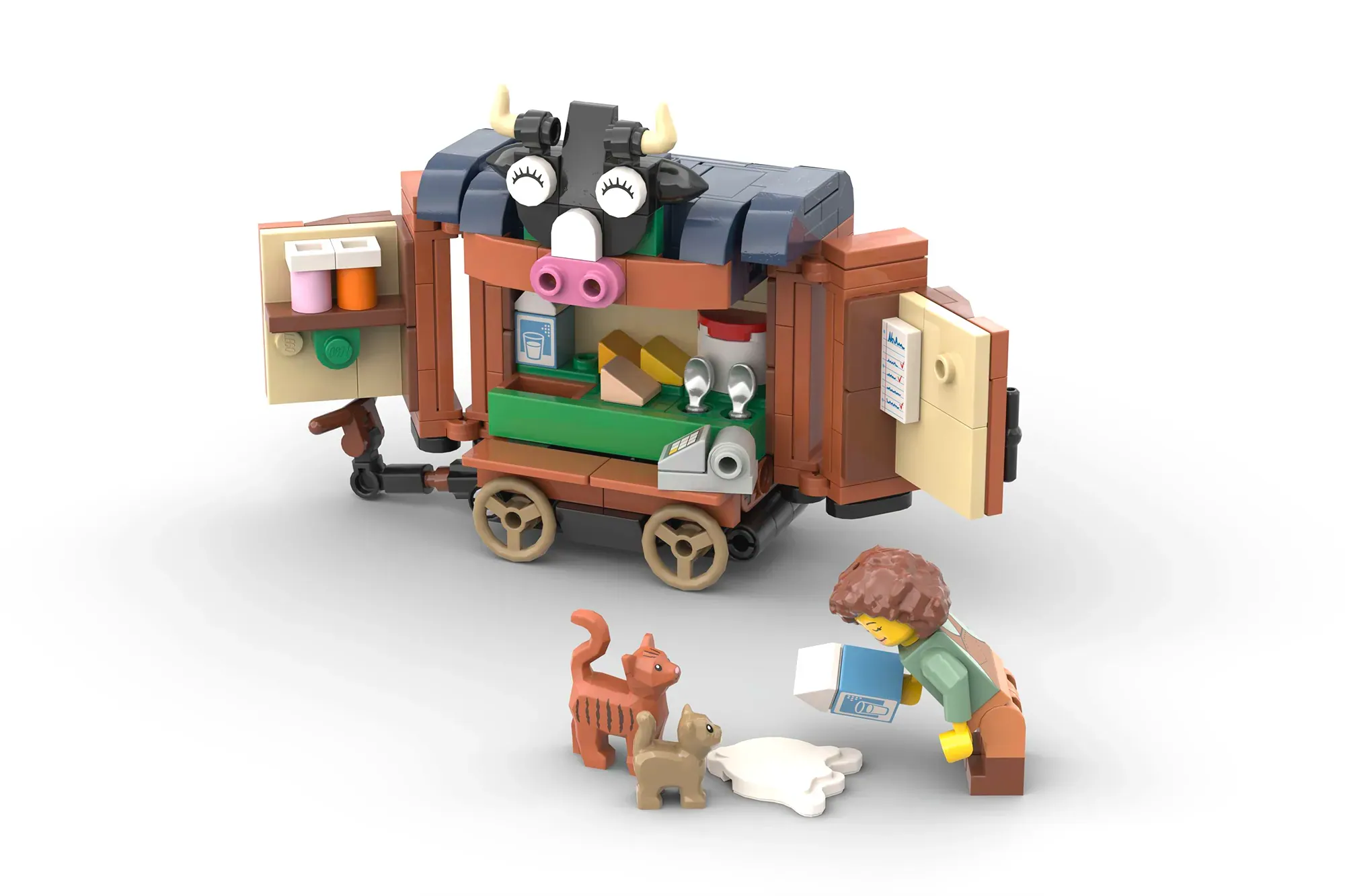 The Moo-Bile Dairy Cart | LEGO® Ideas