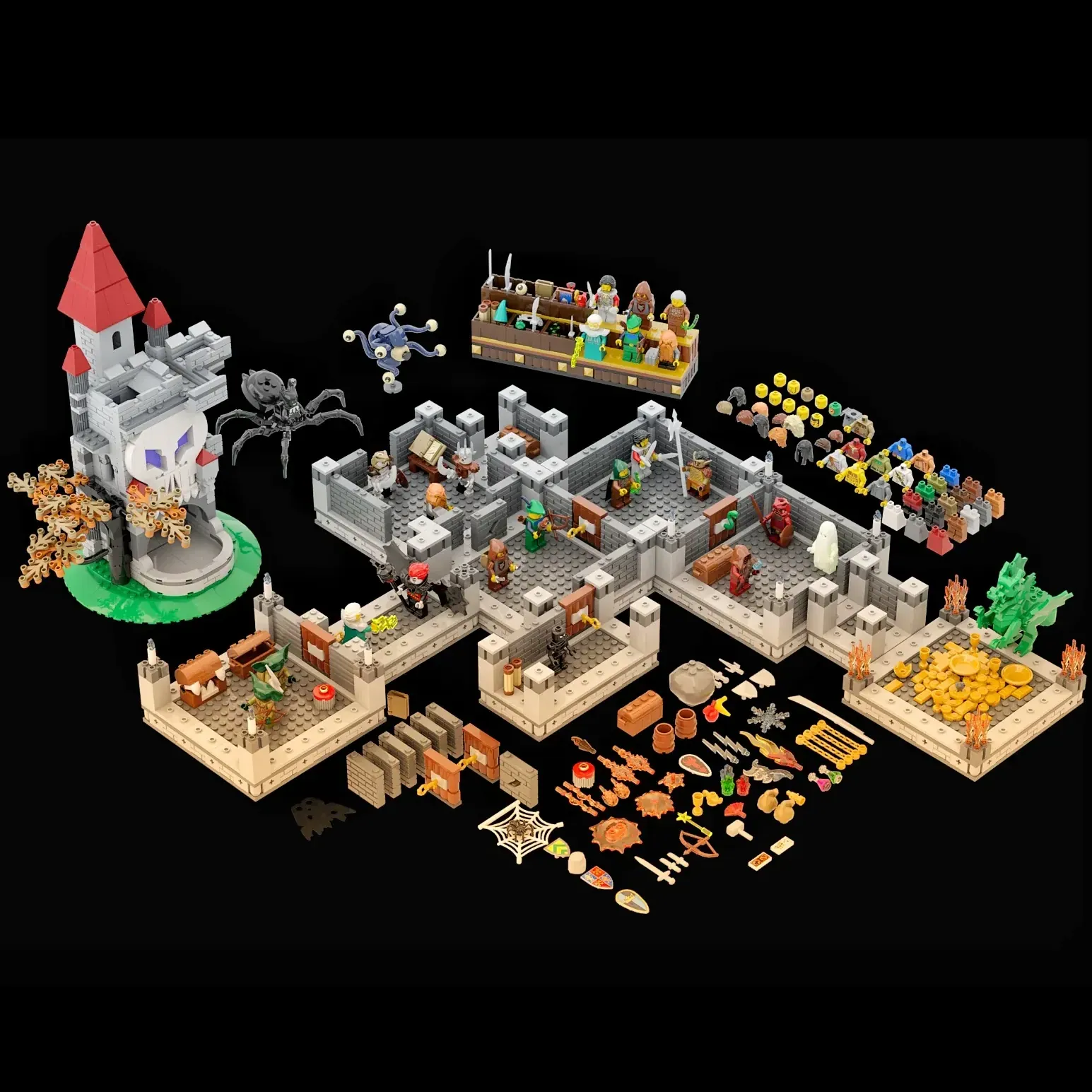 Modular Dungeon With Dice Tower | LEGO® Ideas