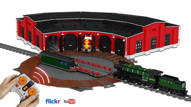 Train Turntable and Roundhouse | LEGO® Ideas