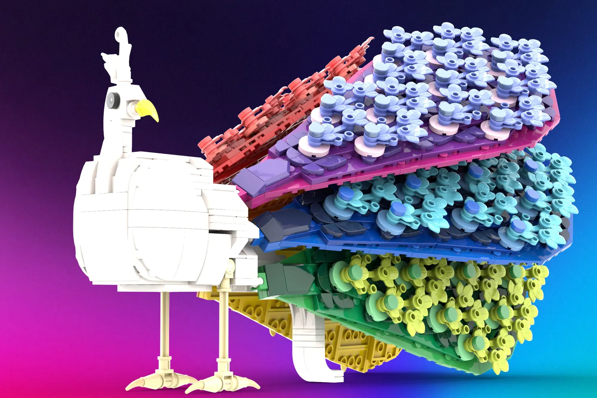 Polly the NBC Peacock | LEGO® Ideas