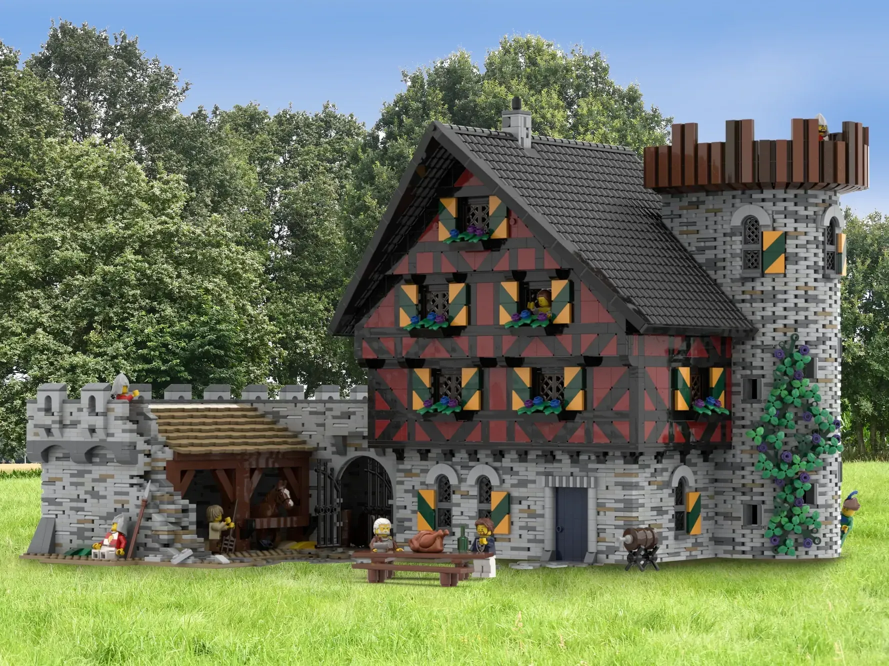 ARCHITECTURE: Guarded Inn | LEGO® Ideas