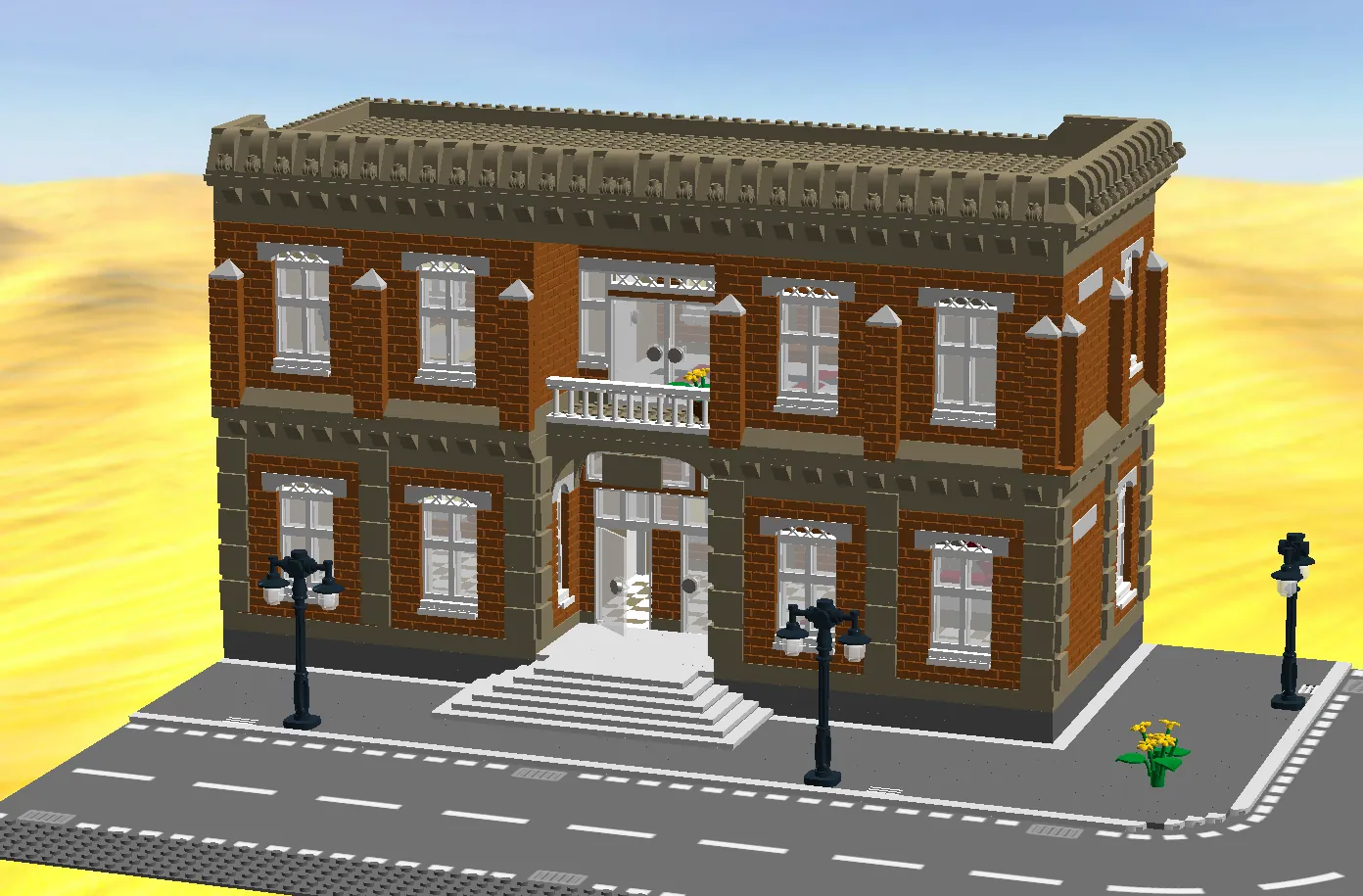 The Danish Embassy Building in Brickland | LEGO® Ideas