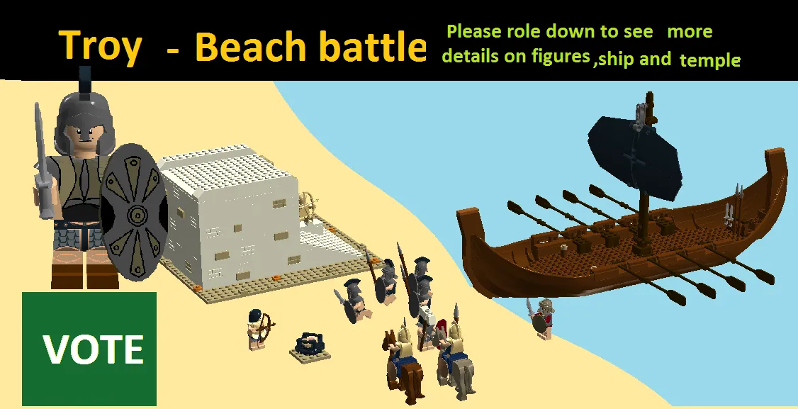 Legend of Troy Beach battle | LEGO® Ideas