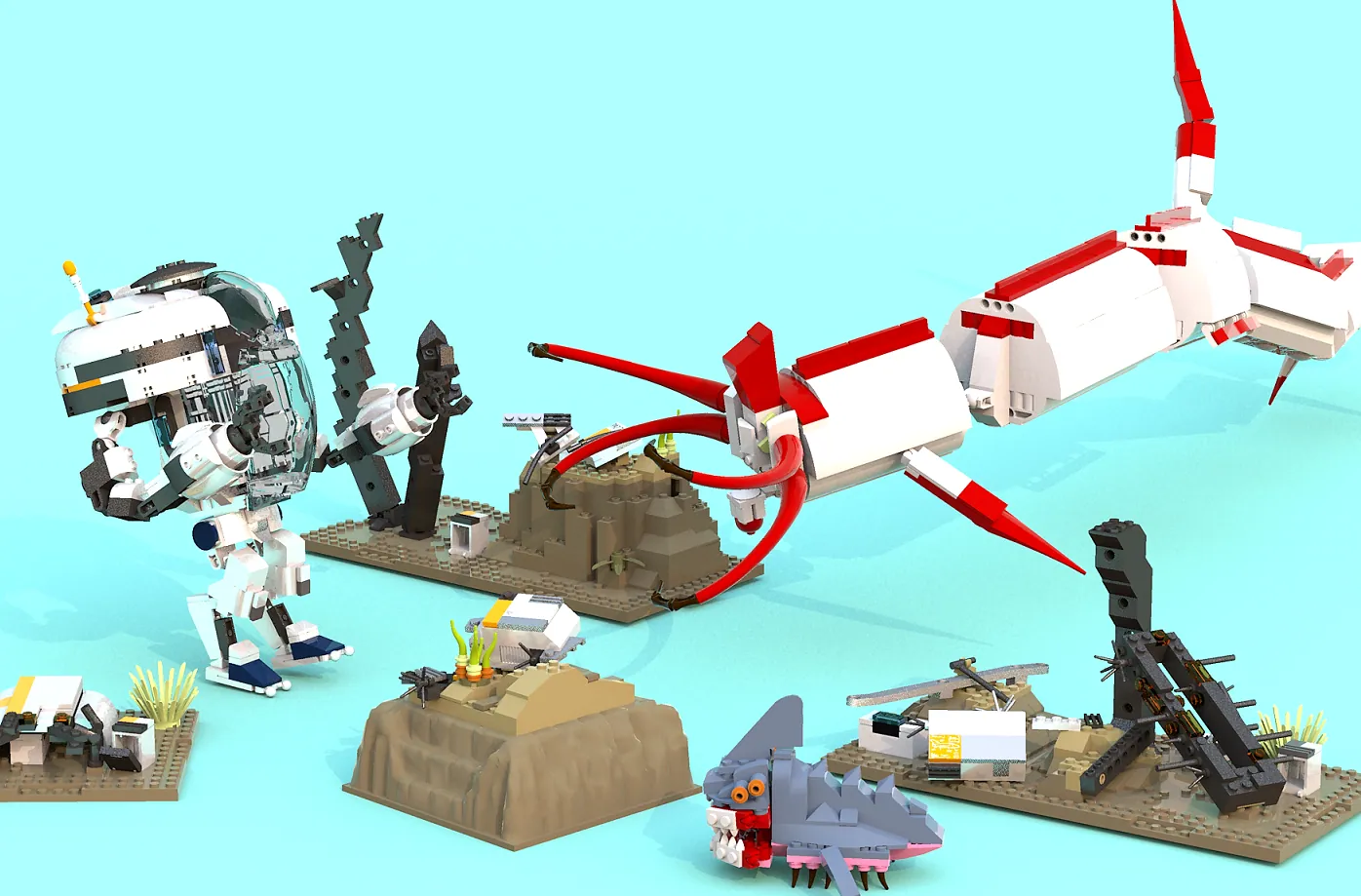 Subnautica: Reaper Leviathan Attack | LEGO® Ideas
