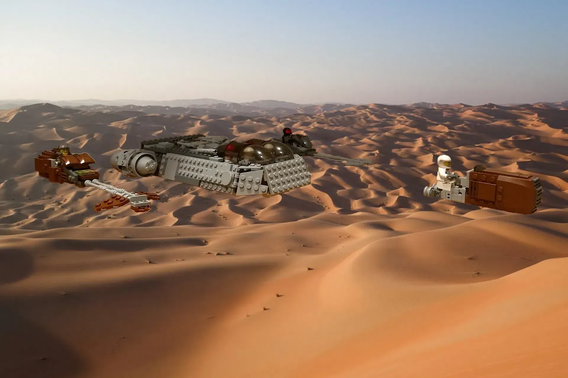 Cargo Frigate and Escort Speeders | LEGO® Ideas