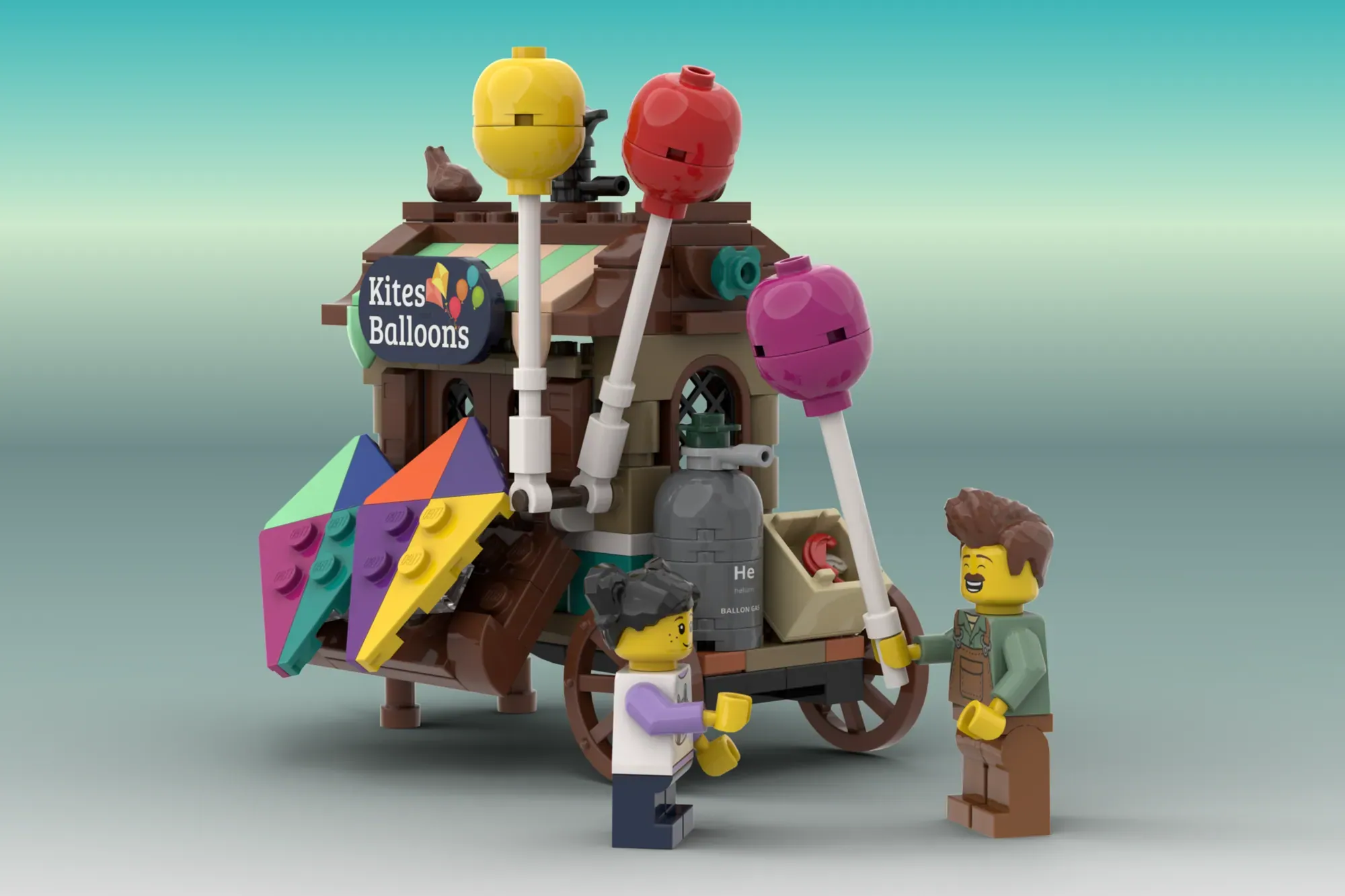 The Kites and Balloons Cart | LEGO® Ideas