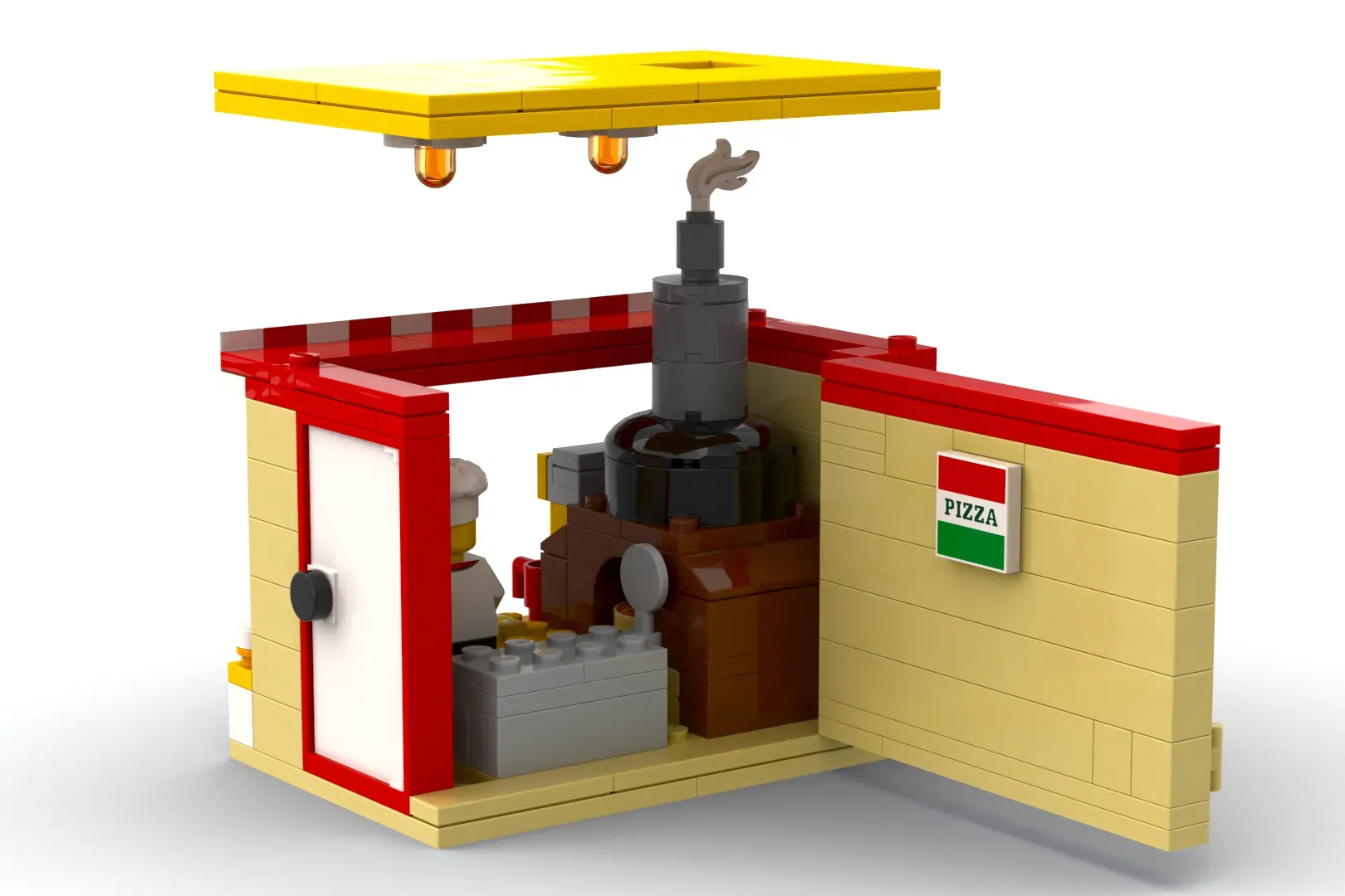 Wood Fired Oven Pizza Stand | LEGO® Ideas