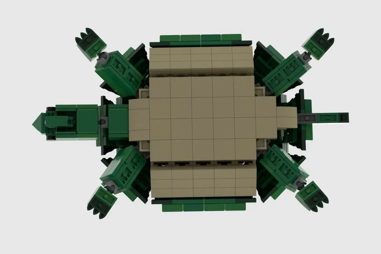 Mother Turtle and Baby Turtle Sunbathing | LEGO® Ideas