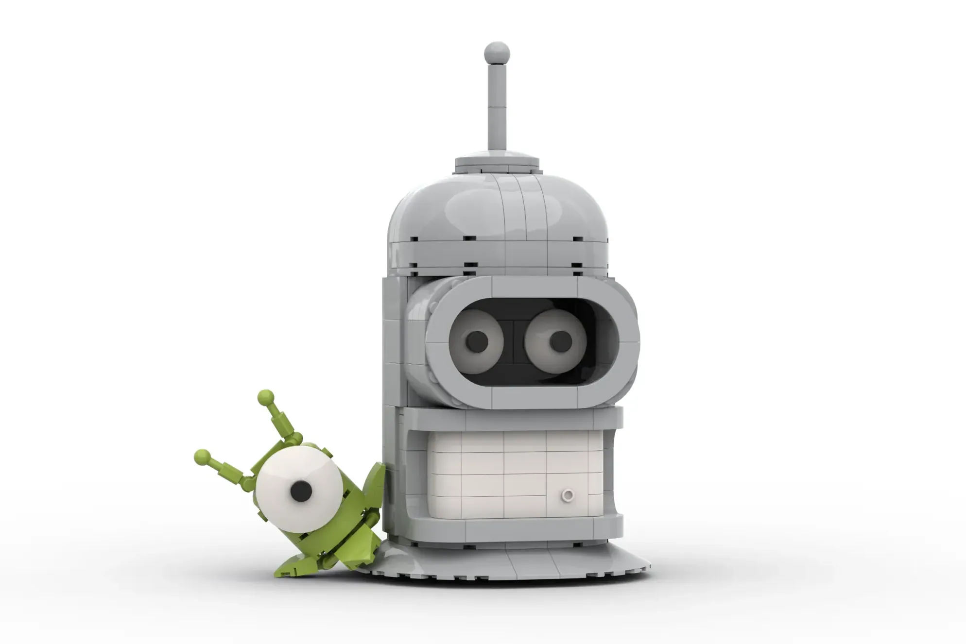"BENDER" - Bust From FUTURAMA | LEGO® Ideas