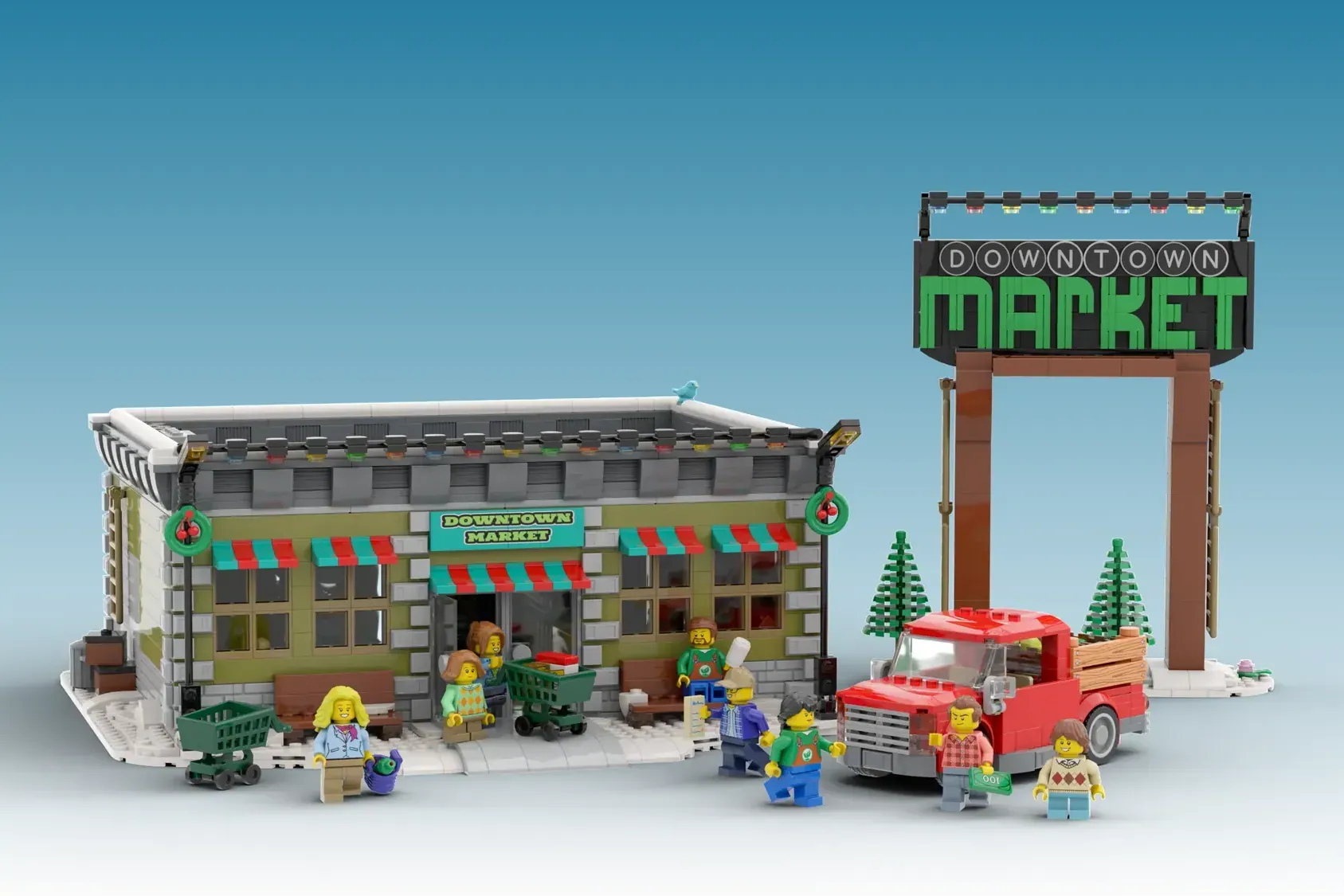 Holiday Downtown Market | LEGO® Ideas