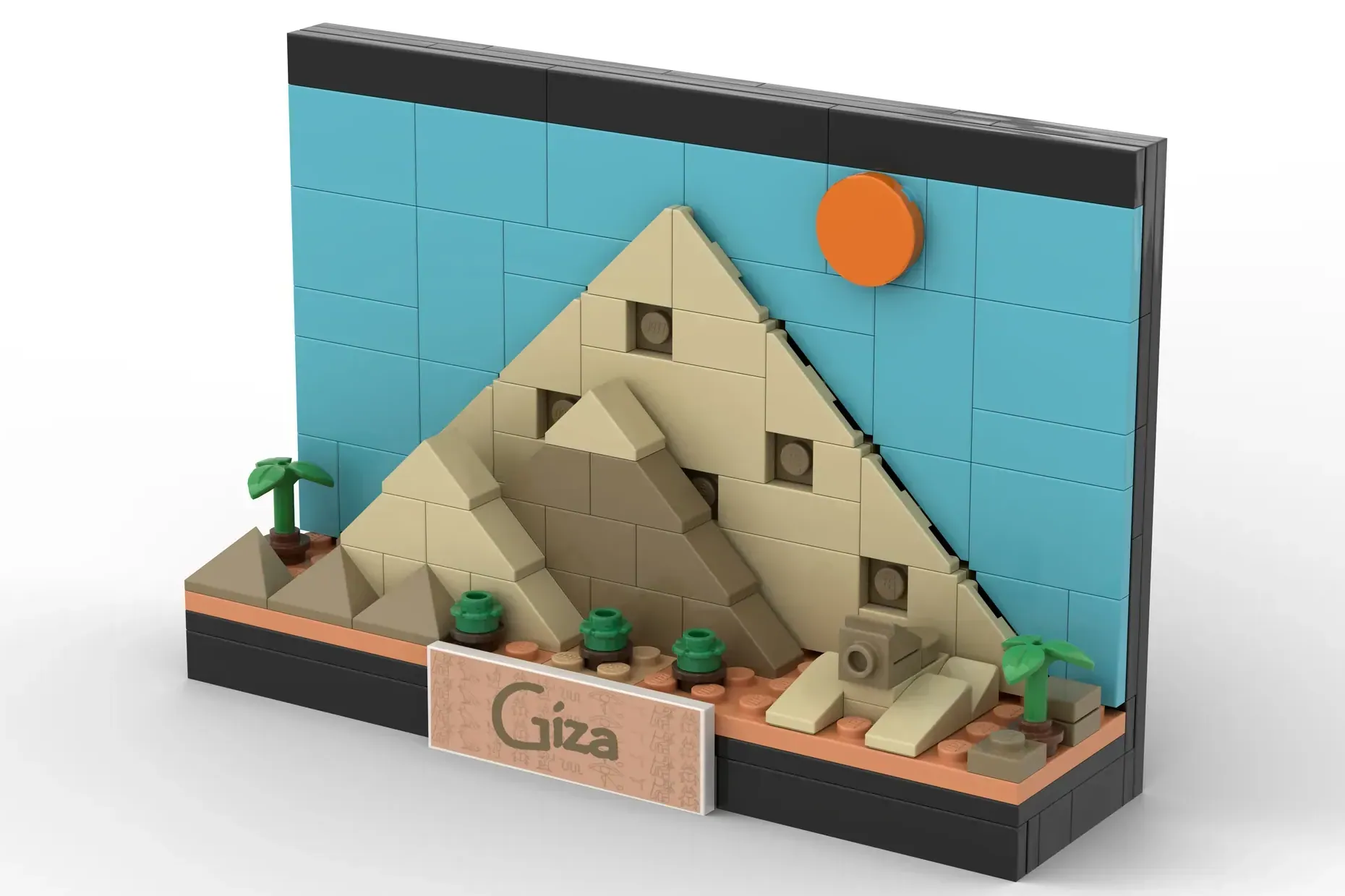 Giza Postcard - Pyramids and Sphinx | LEGO® Ideas
