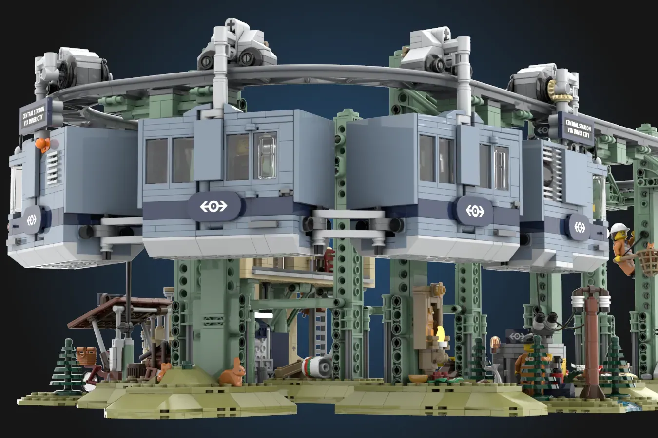 Working Suspension Railway | LEGO® Ideas