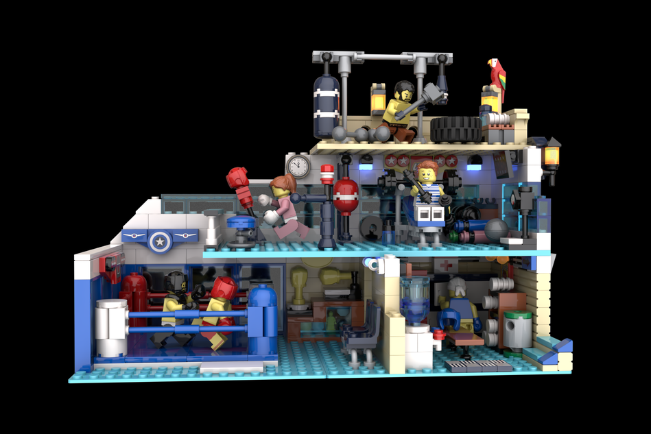 Boxing Arena In Lego
