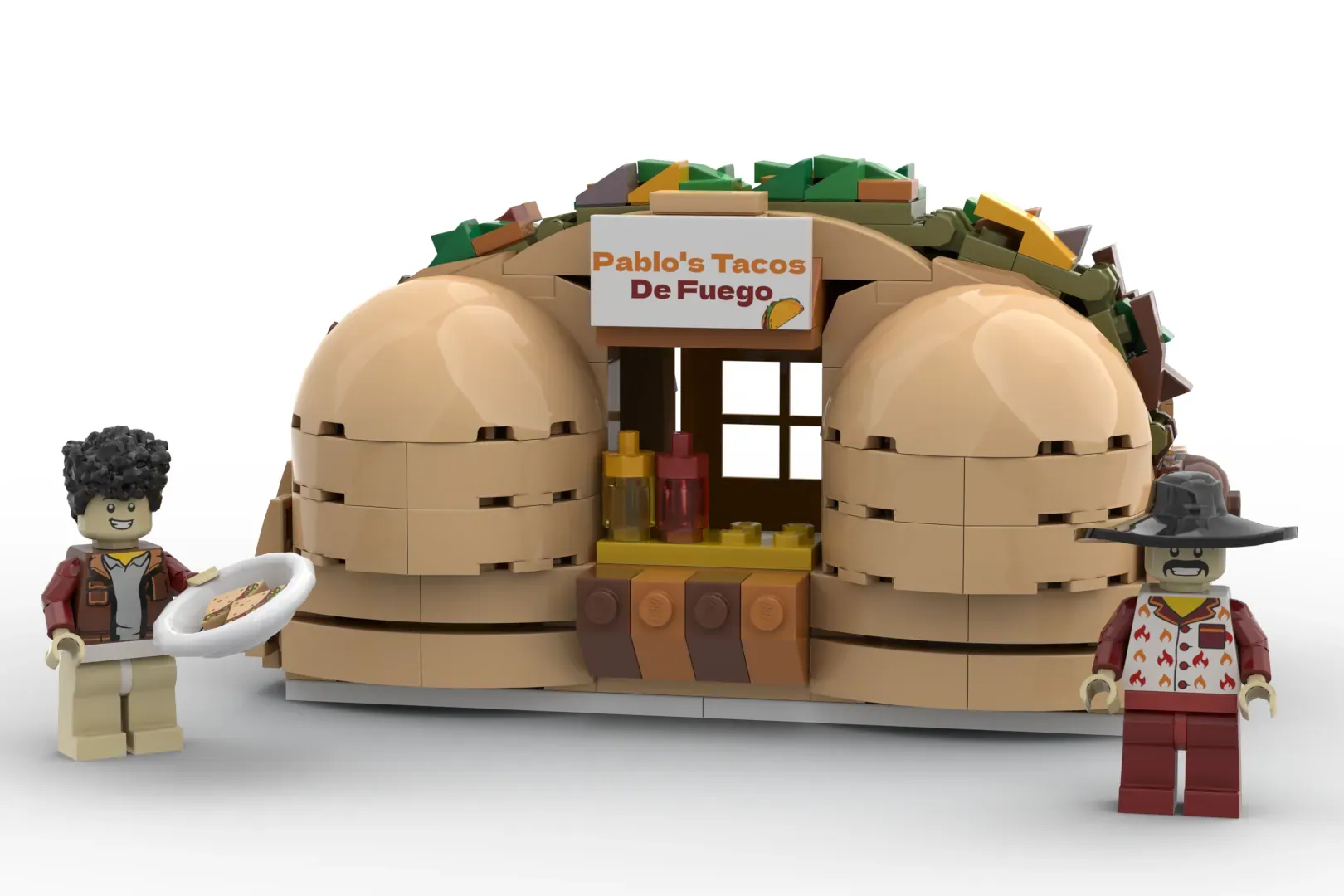 Pablo's Tacos De Fuego: Made With Fire and Love | LEGO® Ideas