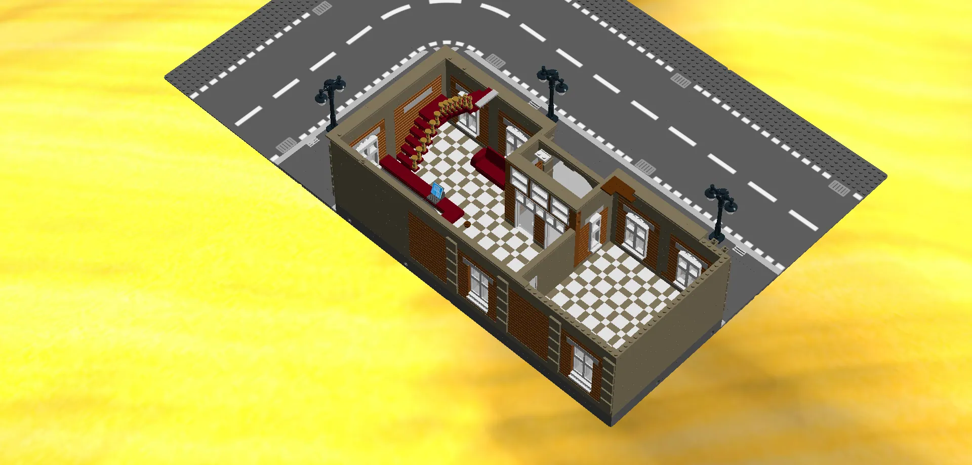 The Danish Embassy Building in Brickland | LEGO® Ideas