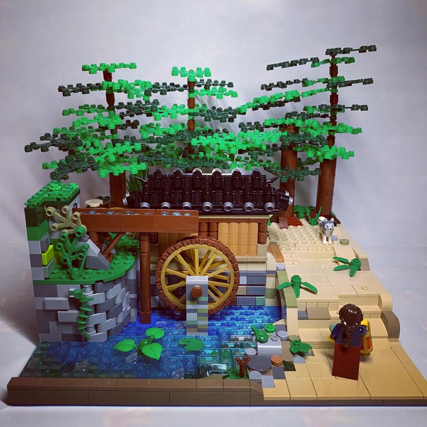 Korean Water Mill House | LEGO® Ideas