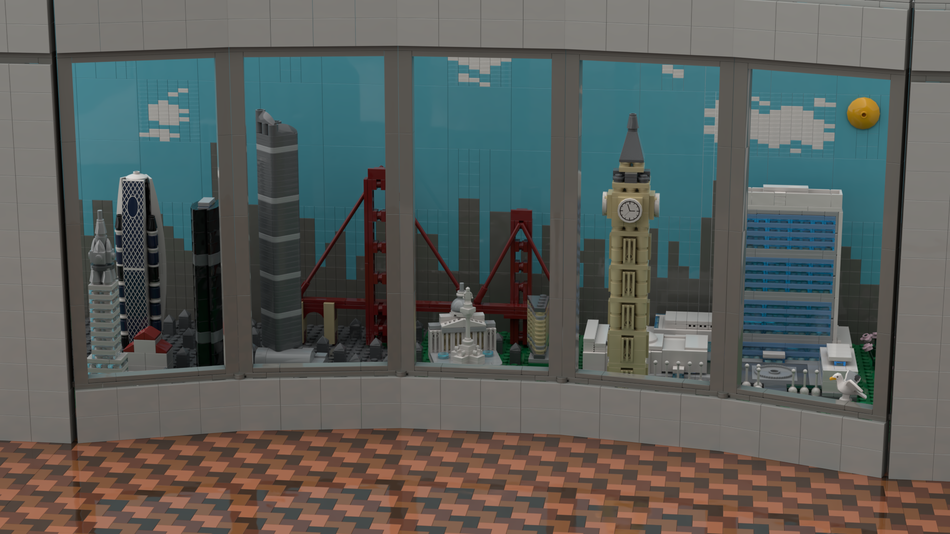 Lego City Background Buildings