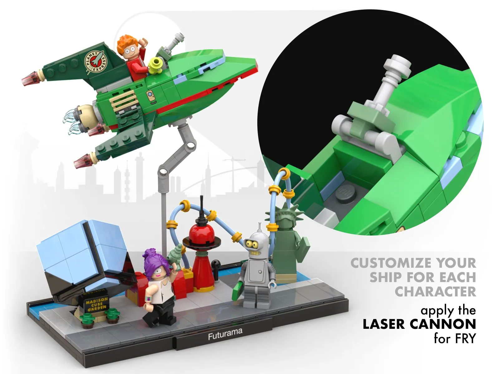 Futurama Microfighter | LEGO® Ideas