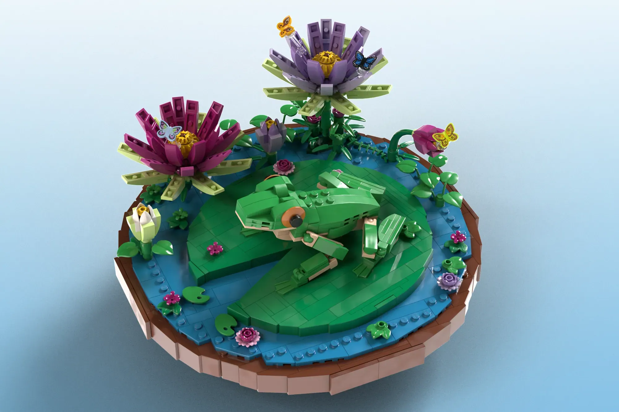 Water Lily and Frog | LEGO® Ideas