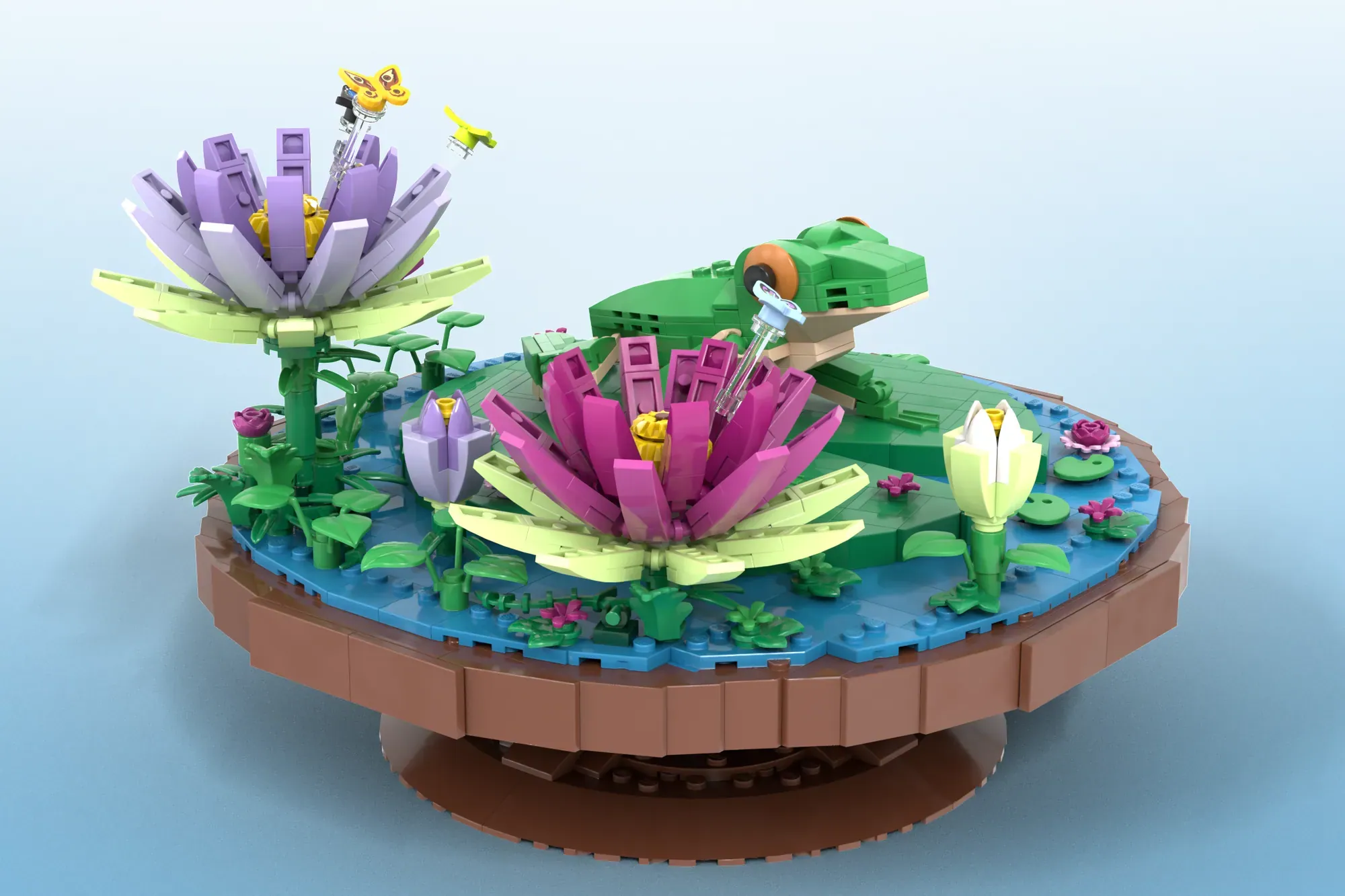 Water Lily and Frog | LEGO® Ideas
