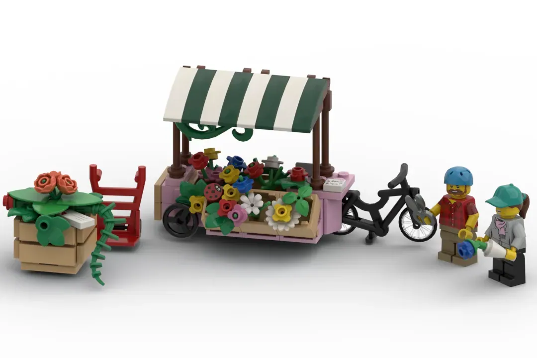 B-Ivy-Cle | Florist Vendor Cart | LEGO® Ideas
