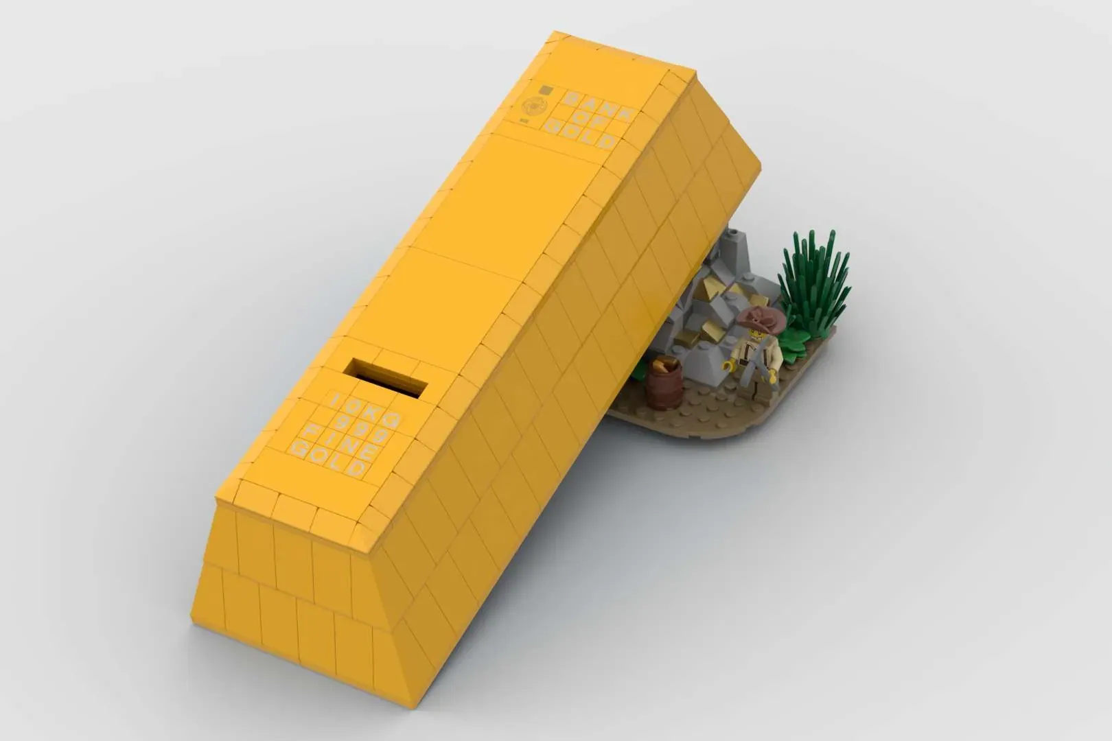 Gold Bar Money Box and Goldmine | LEGO® Ideas