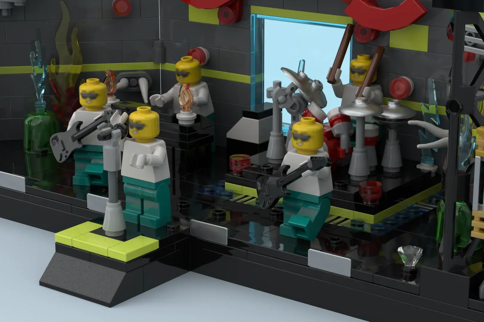 Rock Band Set: Mysterious Noise Live on Stage | LEGO® Ideas