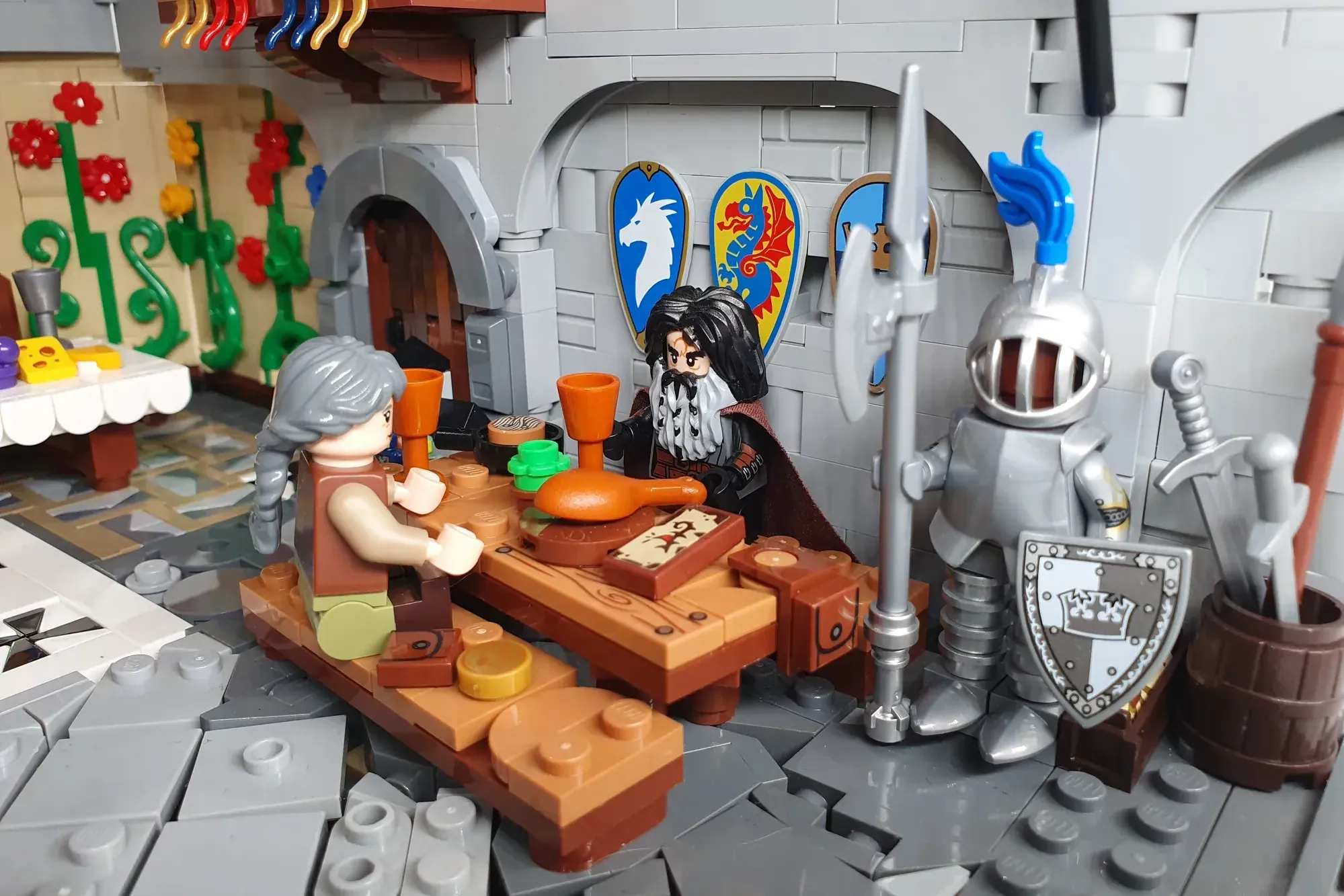 Medieval Great Hall Book Nook | LEGO® Ideas