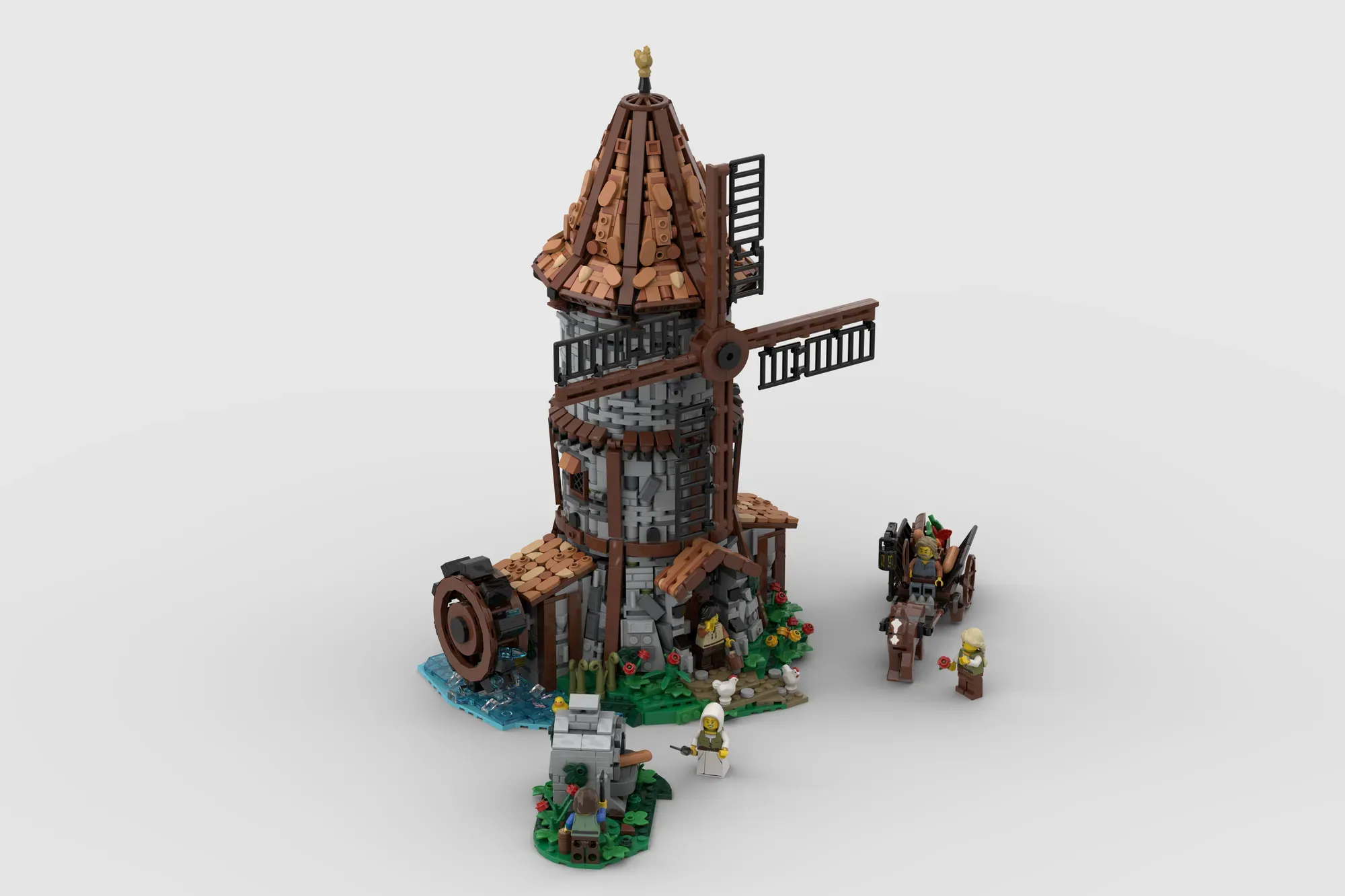 The Miller’s Medieval Windmill & Bakery | LEGO® Ideas